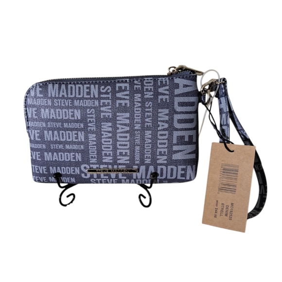Steve Madden | Bags | Steve Madden Blue And Gray Wallet With ...